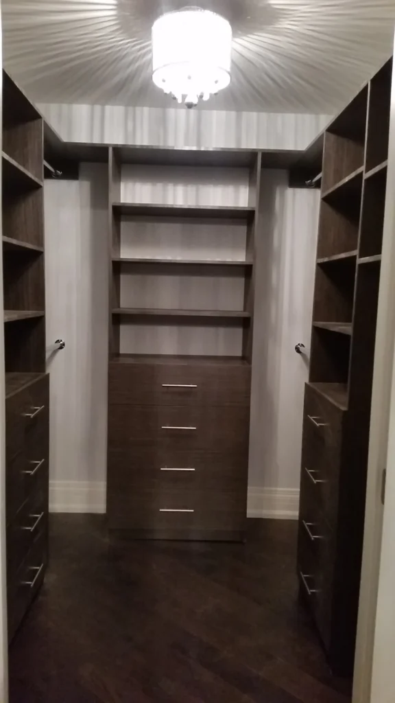Walk-in closet - Double Dowel Closet Organizers